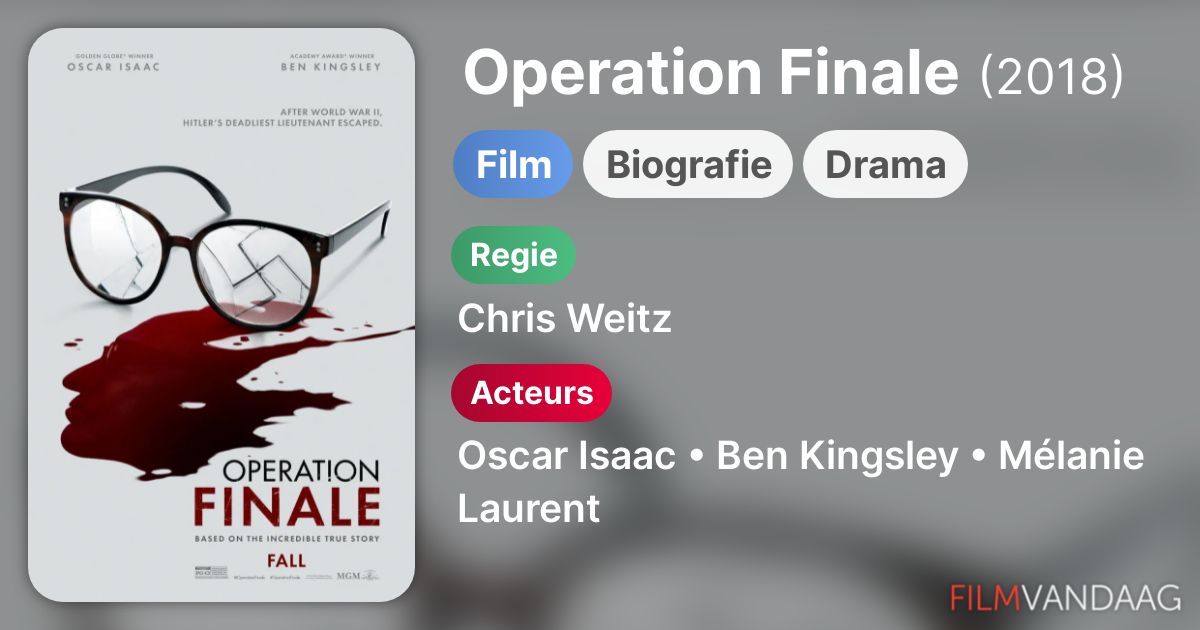 Operation Finale (film, 2018) - FilmVandaag.nl