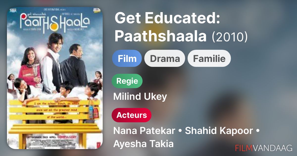 Get Educated: Paathshaala (film, 2010) - FilmVandaag.nl