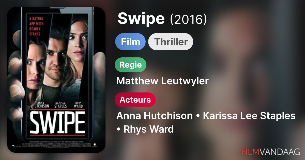 Swipe (film, 2016) - FilmVandaag.nl