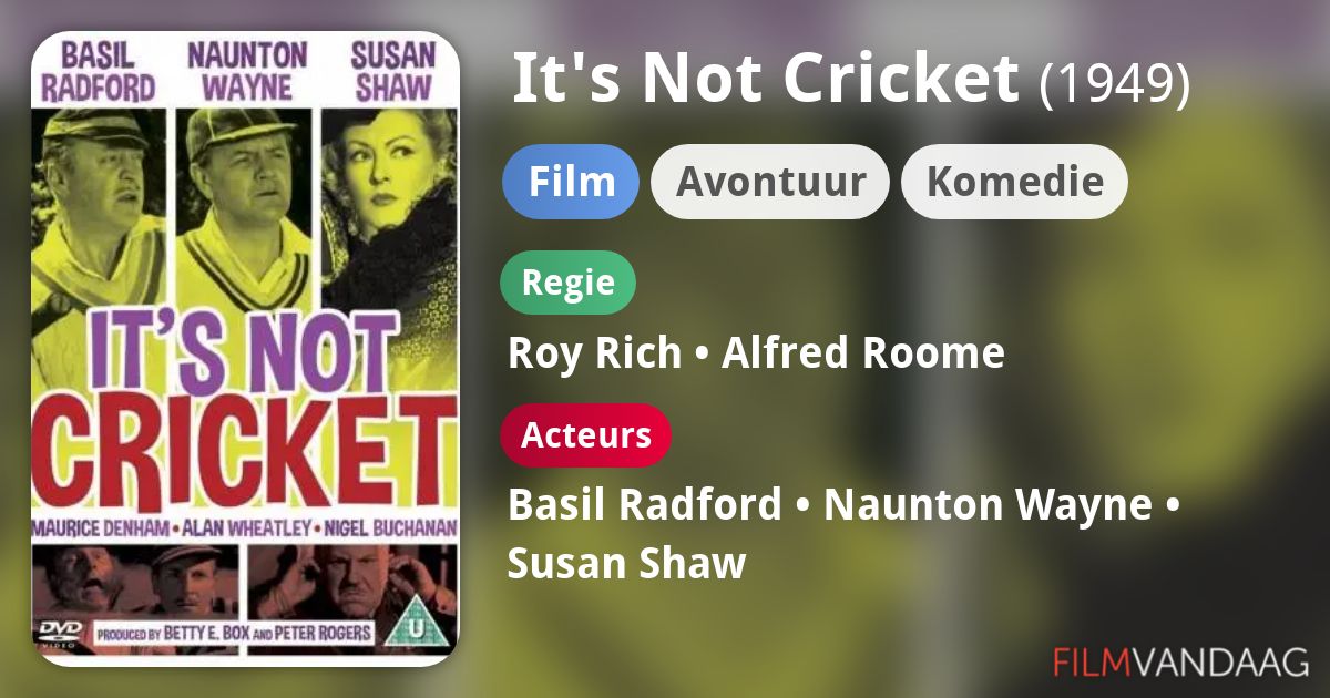 It's Not Cricket (film, 1949) - FilmVandaag.nl