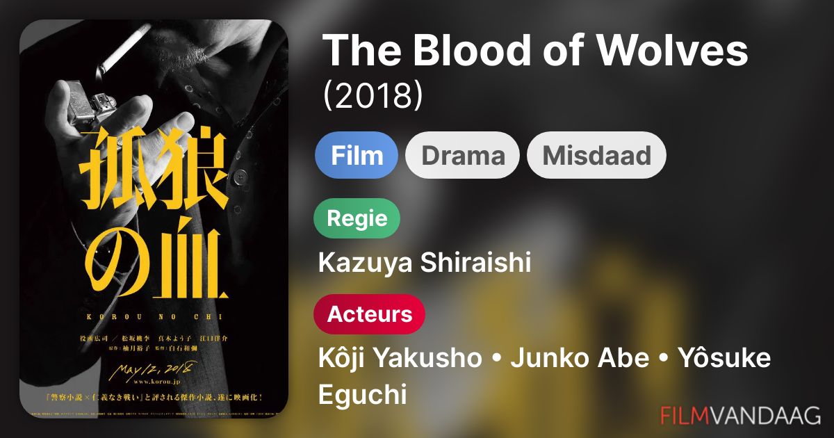 The Blood of Wolves (film, 2018) kopen op dvd of blu-ray - FilmVandaag.nl