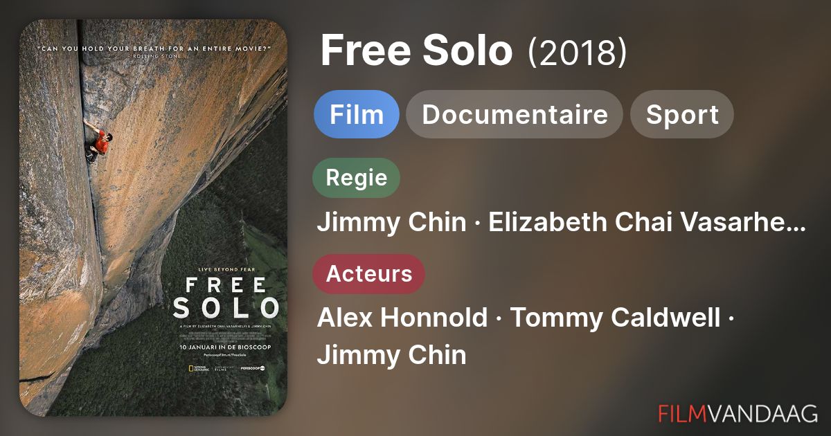 Free Solo (film, 2018) - FilmVandaag.nl