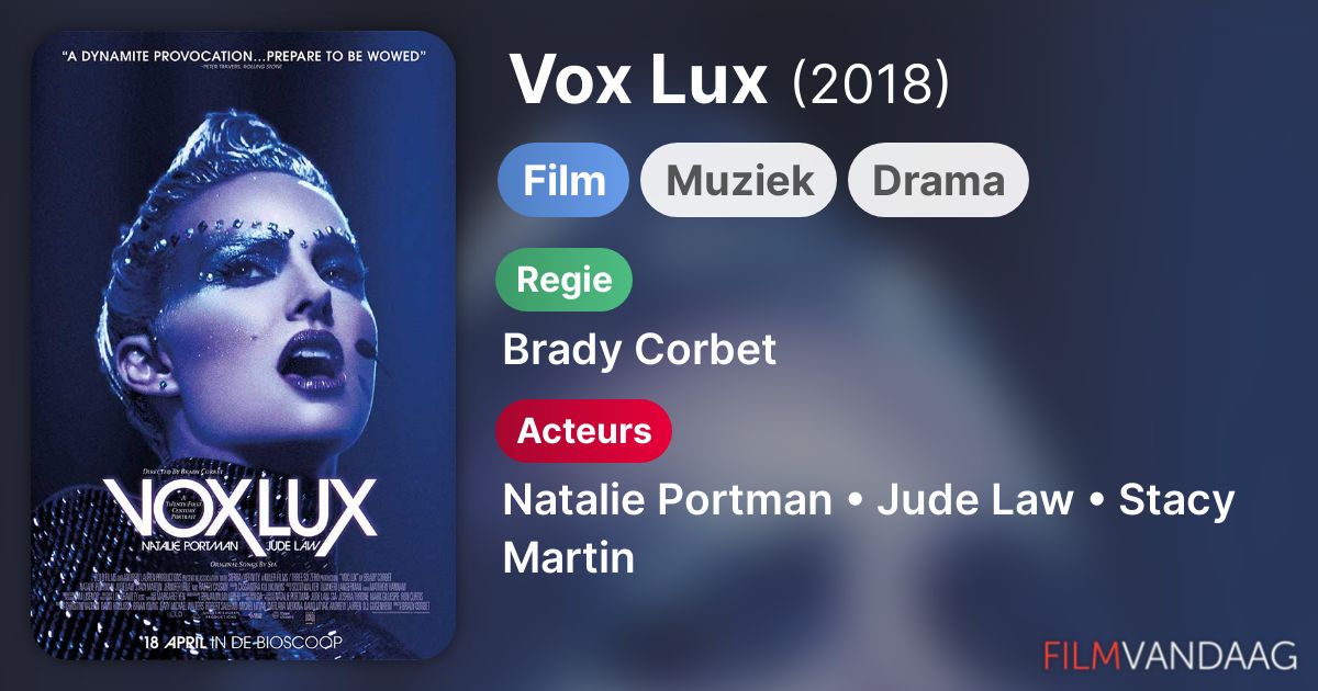 Vox Lux (film, 2018) - FilmVandaag.nl