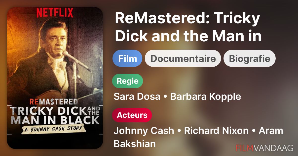 ReMastered: Tricky Dick and the Man in Black (film, 2018) - FilmVandaag.nl
