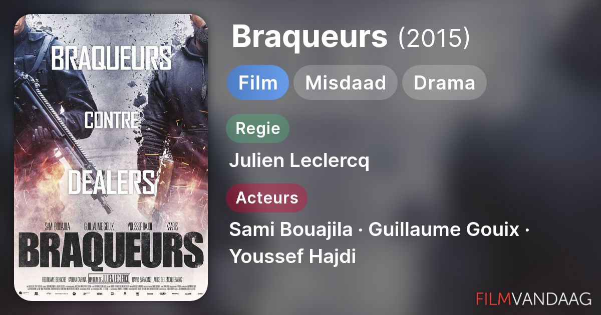 Braqueurs (film, 2015) - FilmVandaag.nl