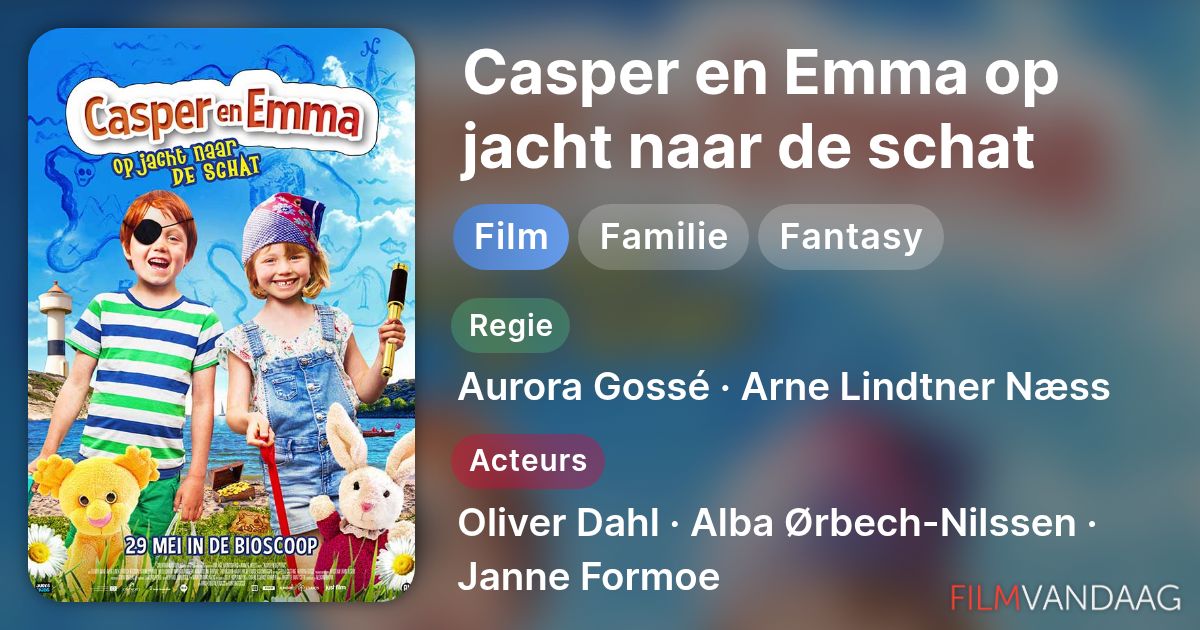 Casper en Emma op jacht naar de schat (film, 2018) - FilmVandaag.nl