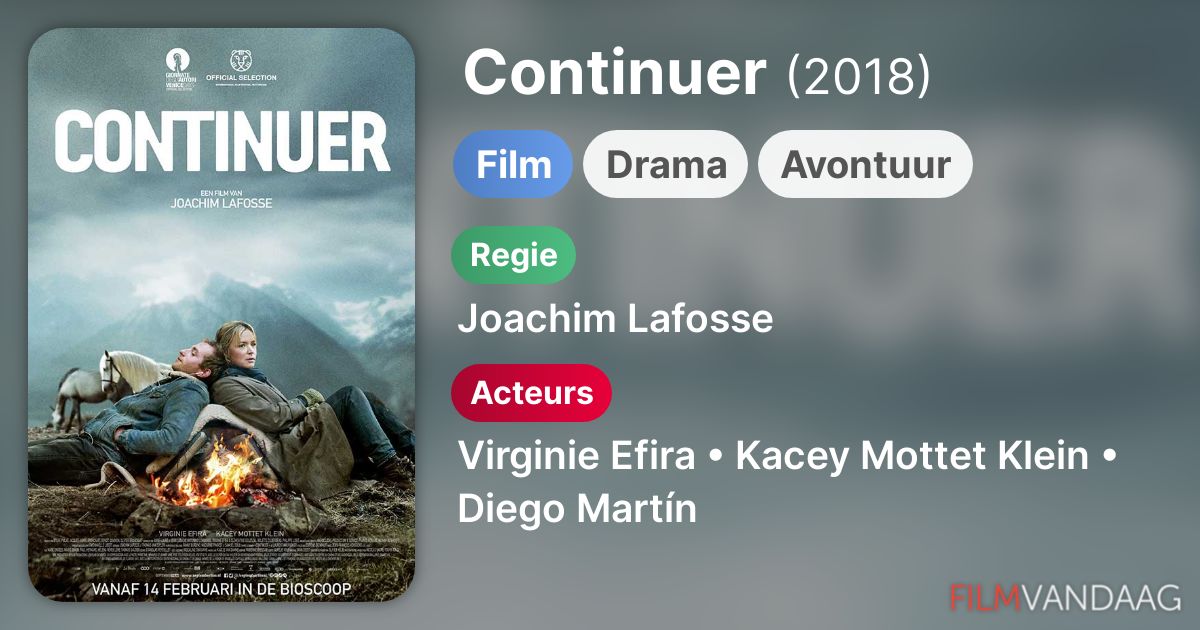 Continuer (film, 2018) - FilmVandaag.nl