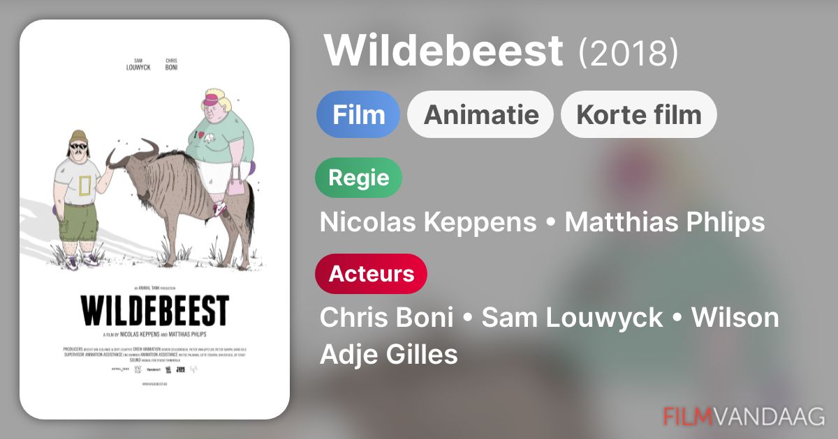 Wildebeest (film, 2018) Nu Online Kijken - FilmVandaag.nl
