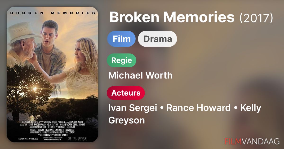 Broken Memories (film, 2017) - FilmVandaag.nl