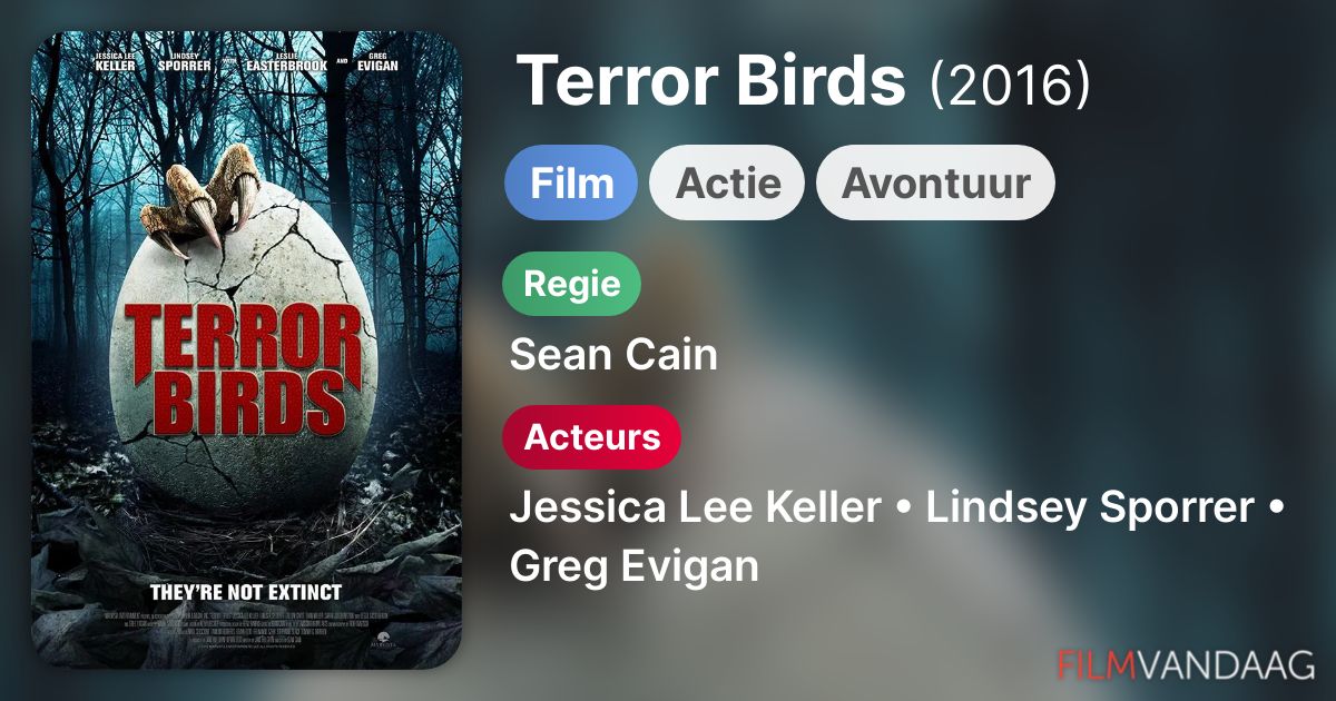 Terror Birds (film, 2016) - FilmVandaag.nl