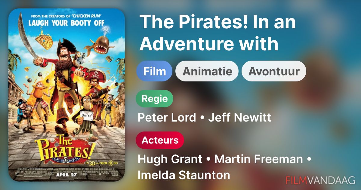 The Pirates! In an Adventure with Scientists! (film, 2012) - FilmVandaag.nl