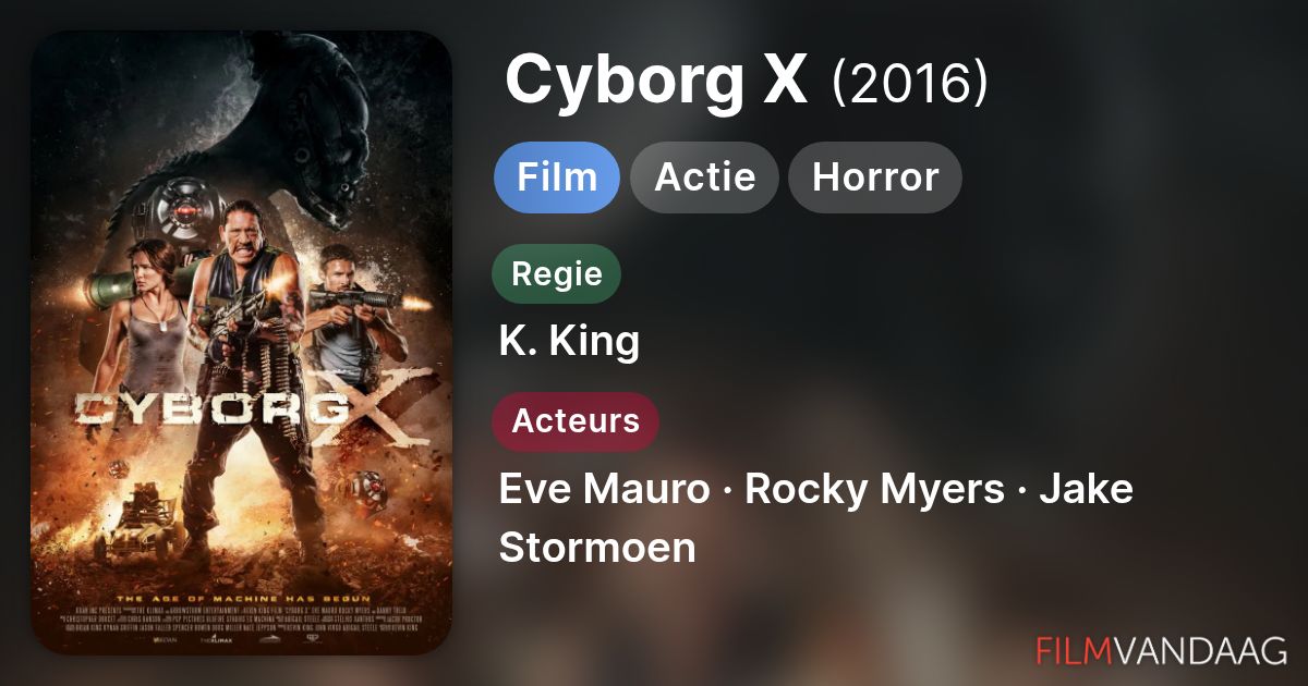 Cyborg X (film, 2016) - FilmVandaag.nl