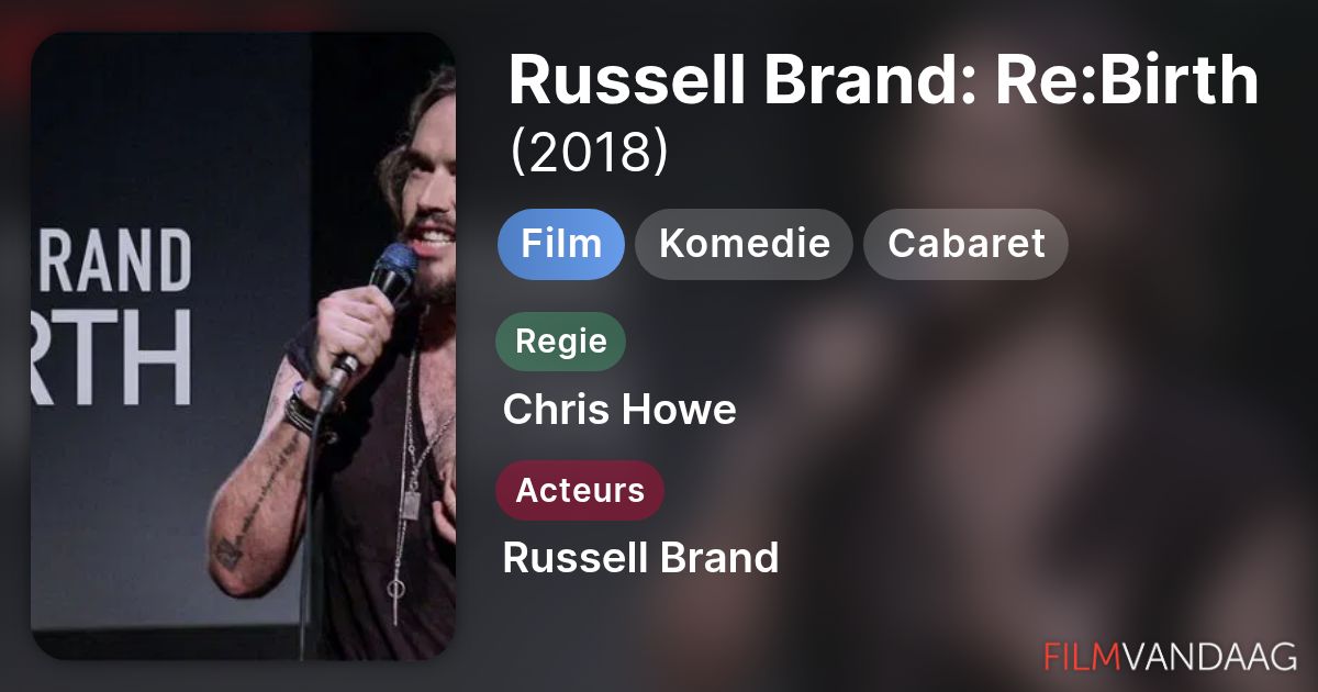 Russell Brand: Re:Birth (film, 2018) - FilmVandaag.nl