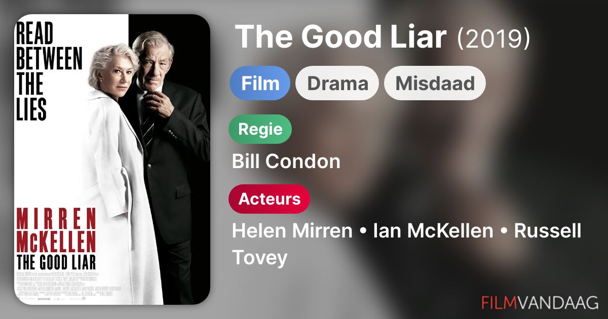 The Good Liar (film, 2019) - FilmVandaag.nl