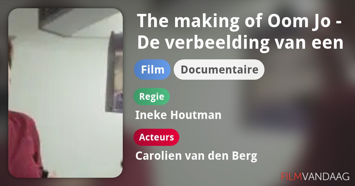 The making of Oom Jo - De verbeelding van een onthutsende ...