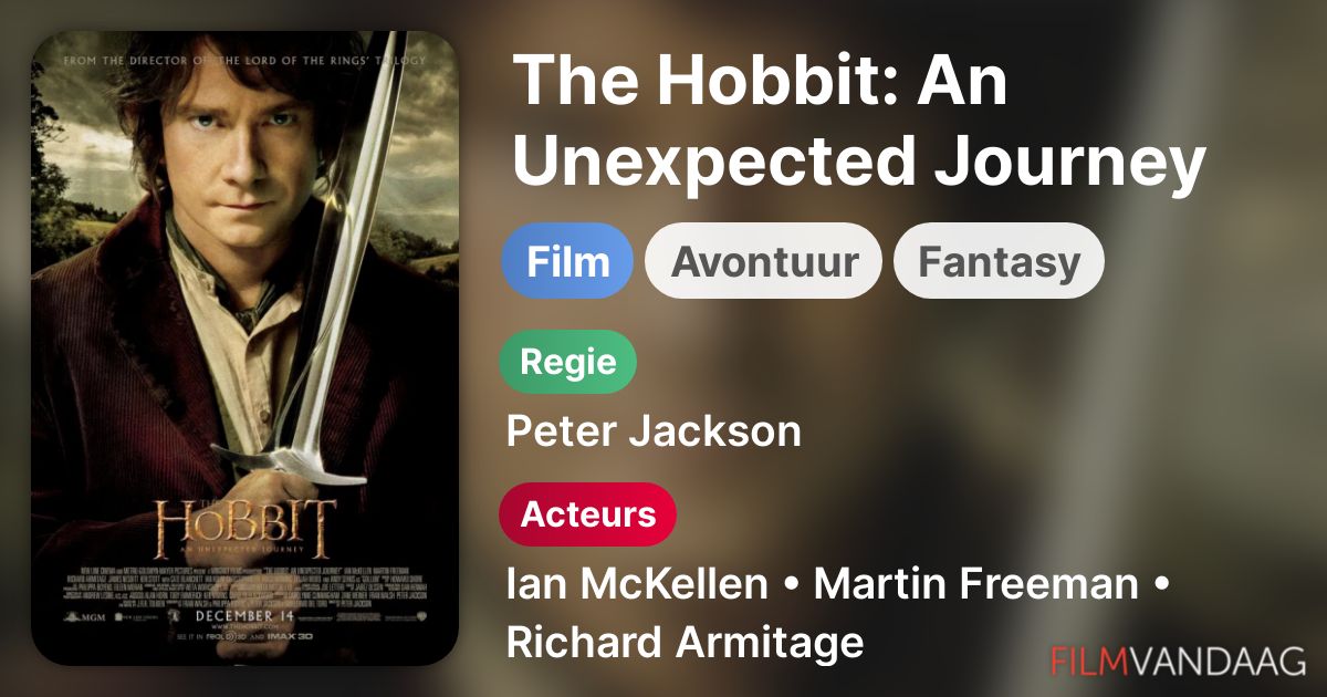 The Hobbit: An Unexpected Journey (film, 2012) - FilmVandaag.nl