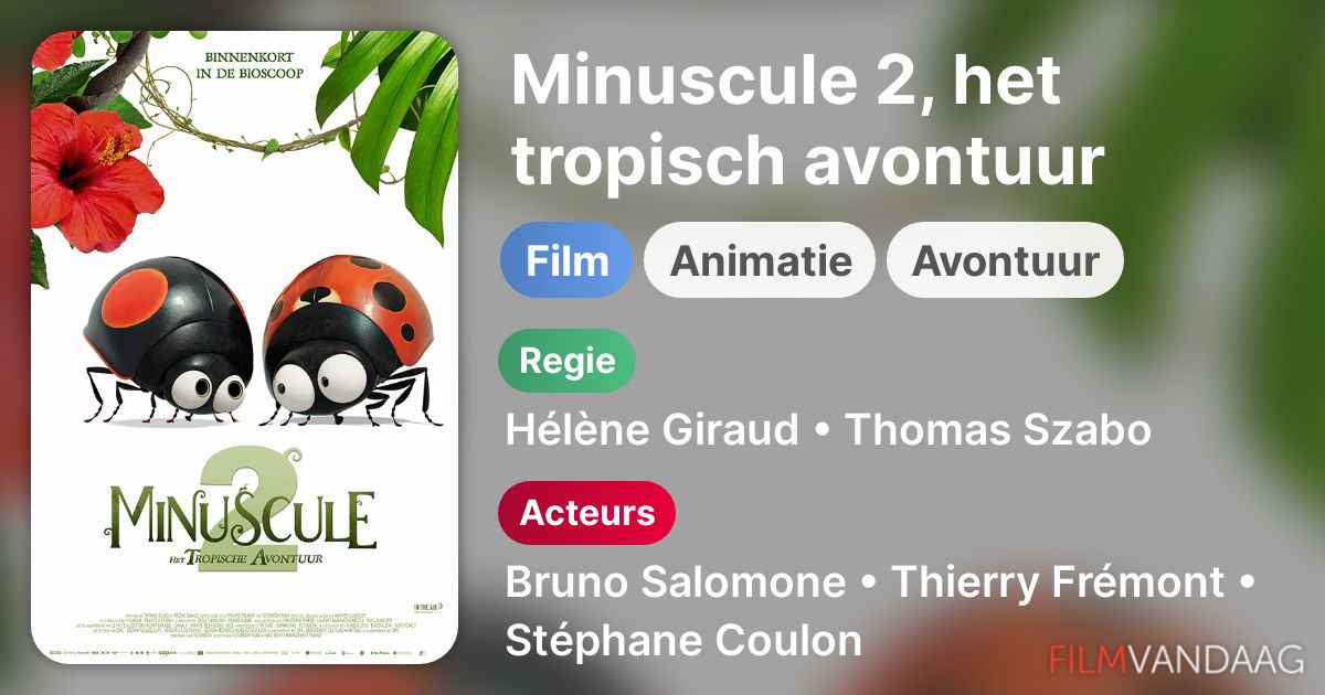 Minuscule 2, het tropisch avontuur (film, 2018) - FilmVandaag.nl