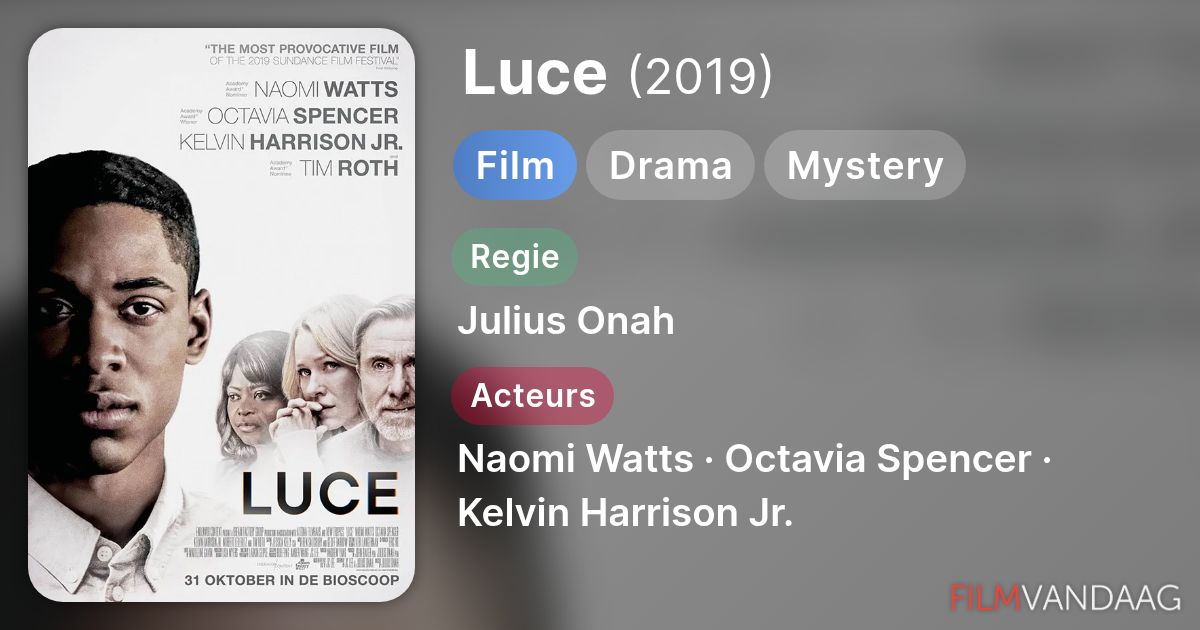 Luce (film, 2019) - FilmVandaag.nl
