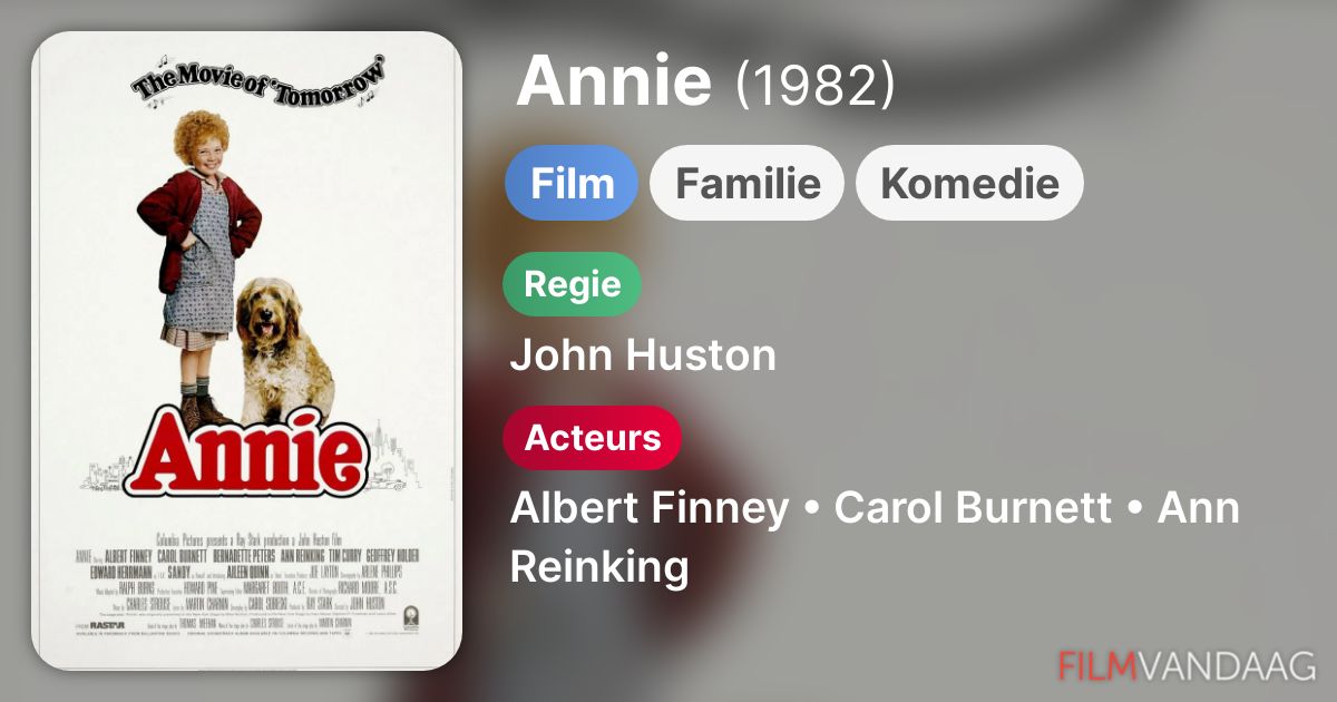 Annie (film, 1982) - FilmVandaag.nl
