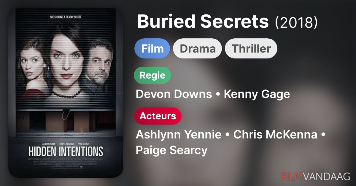 Buried Secrets (film, 2018) - FilmVandaag.nl