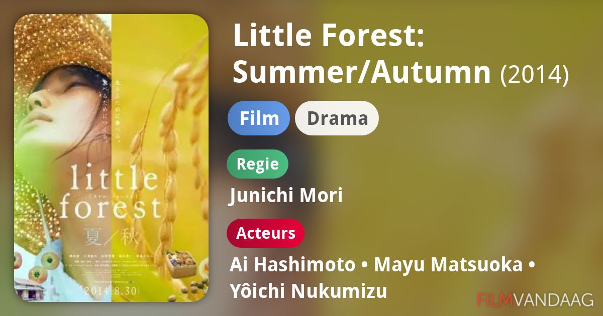 Little Forest: Summer/Autumn (film, 2014) - FilmVandaag.nl