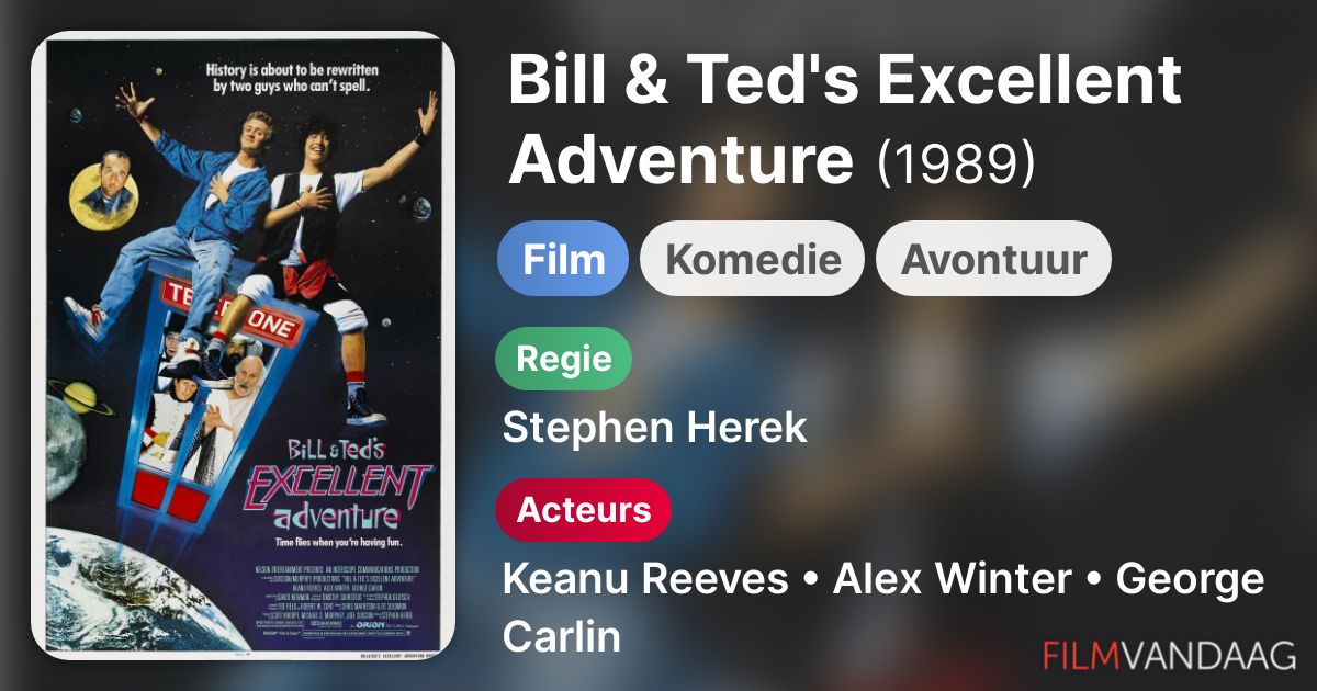 Bill & Ted's Excellent Adventure (film, 1989) - FilmVandaag.nl