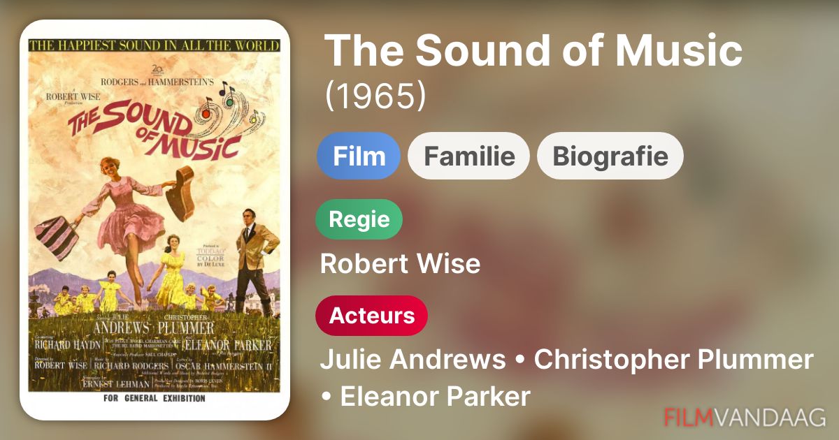The Sound of Music (film, 1965) Nu Online Kijken - FilmVandaag.nl
