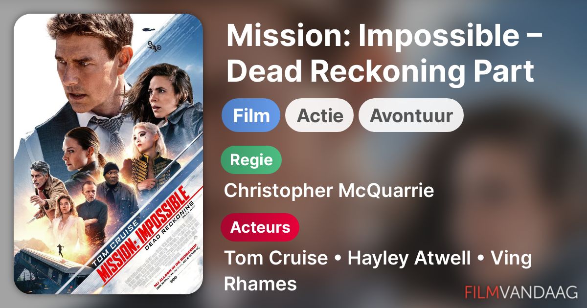 Mission: Impossible – Dead Reckoning Part One (film, 2023) Nu Online ...
