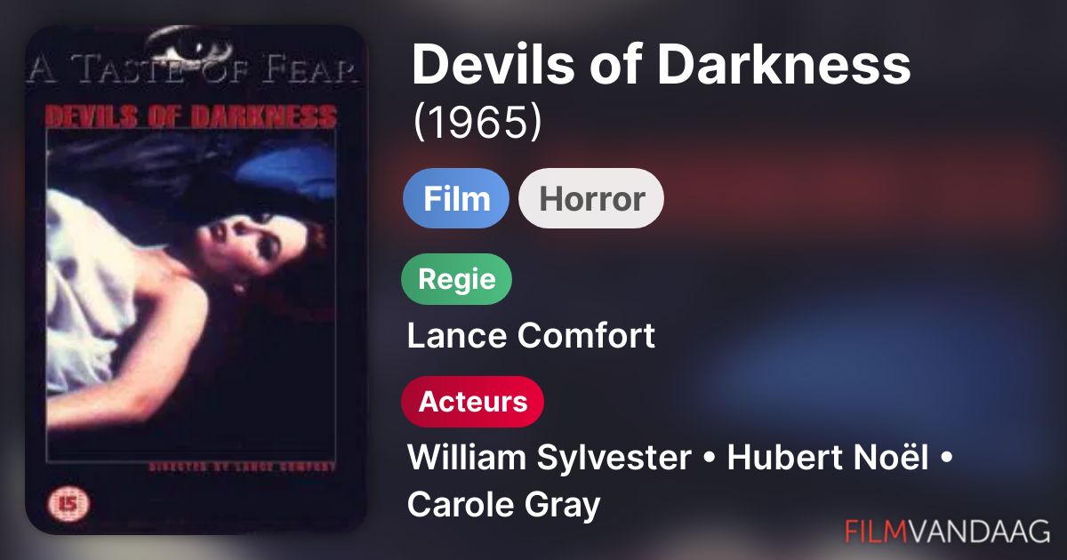 Devils of Darkness (film, 1965) - FilmVandaag.nl