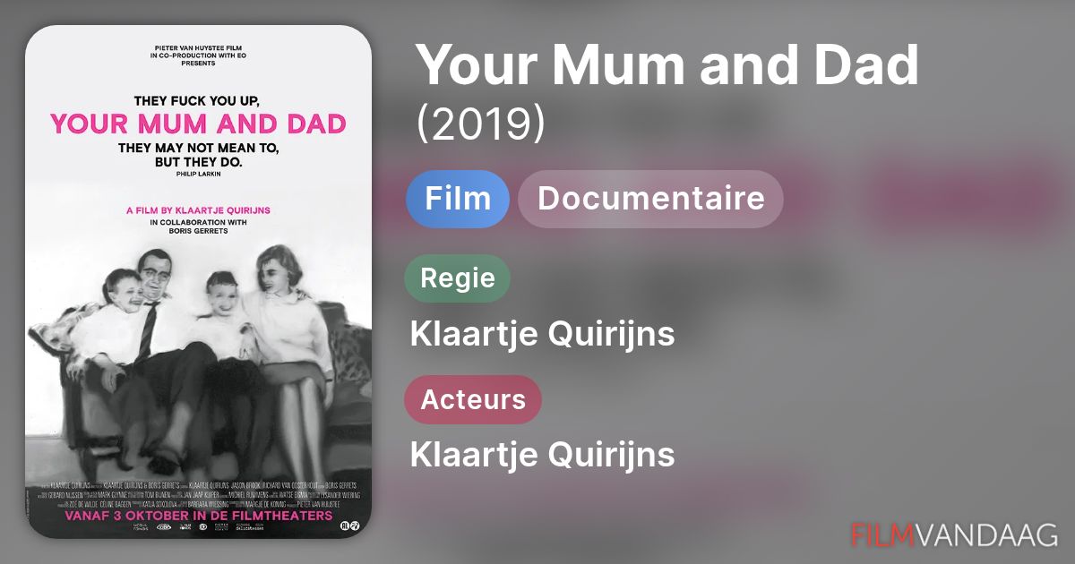 Your Mum And Dad Film 2019 Filmvandaag Nl
