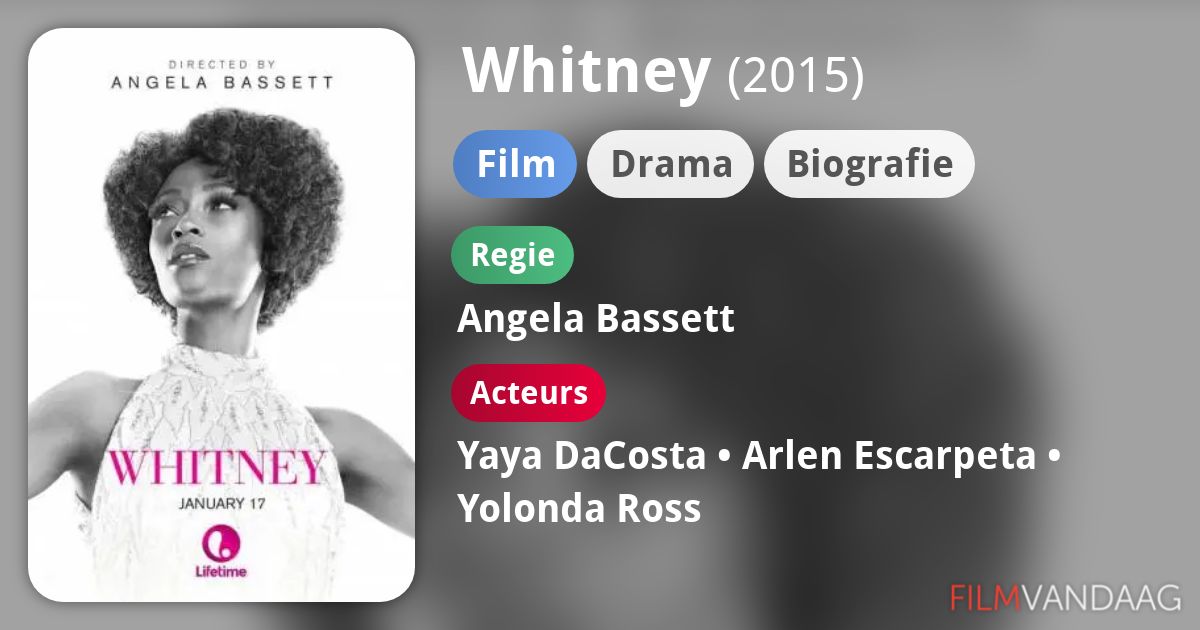 Whitney (film, 2015) - FilmVandaag.nl