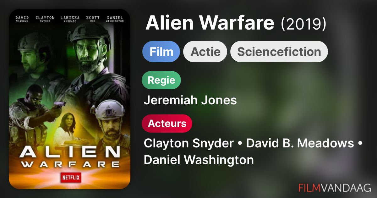 Alien Warfare (film, 2019) - FilmVandaag.nl