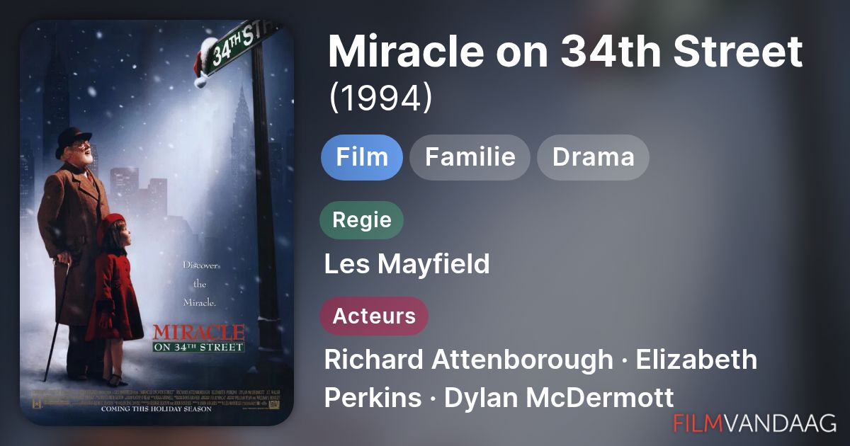 Miracle on 34th Street (film, 1994) - FilmVandaag.nl