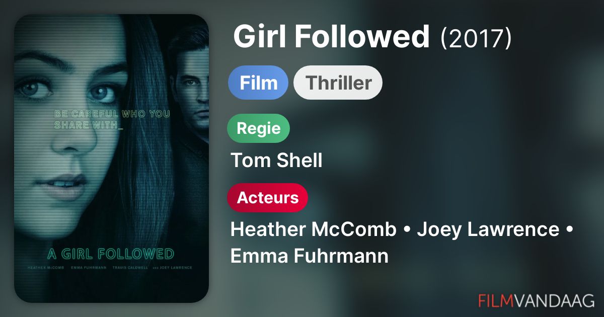 Girl Followed (film, 2017) - FilmVandaag.nl