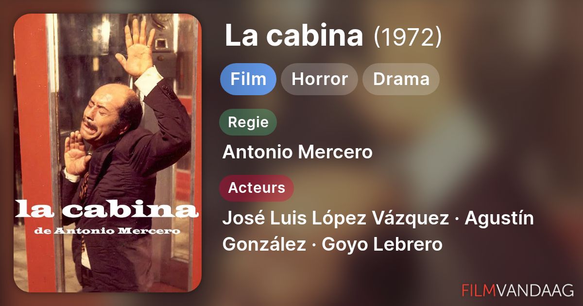 La cabina (film, 1972) - FilmVandaag.nl