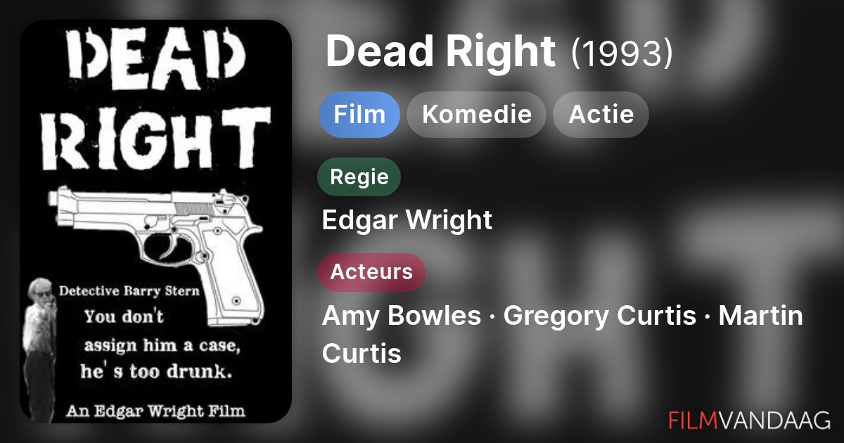 Dead Right (film, 1993) - FilmVandaag.nl