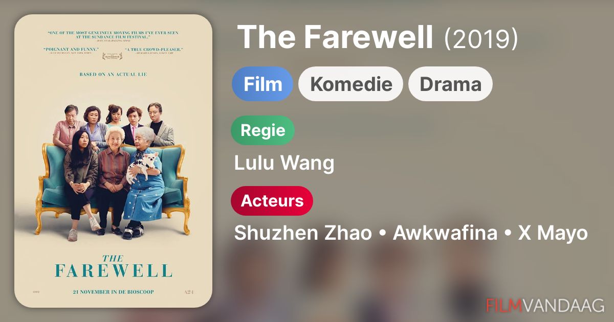 The Farewell (film, 2019) - FilmVandaag.nl
