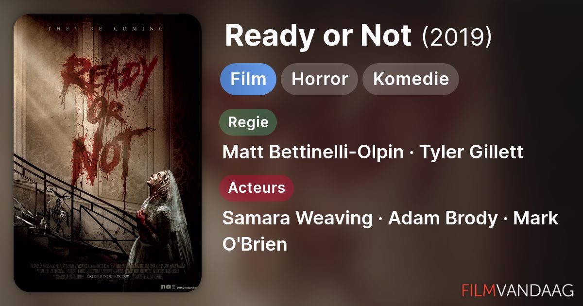 Ready or Not (film, 2019) Nu Online Kijken - FilmVandaag.nl
