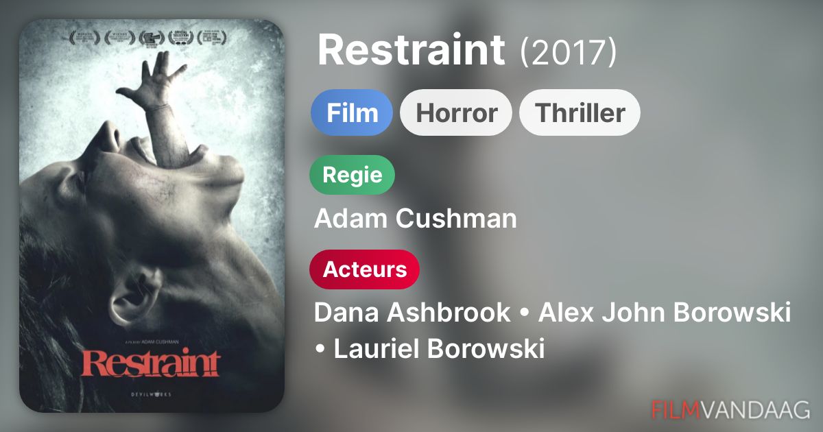Restraint (film, 2017) - FilmVandaag.nl