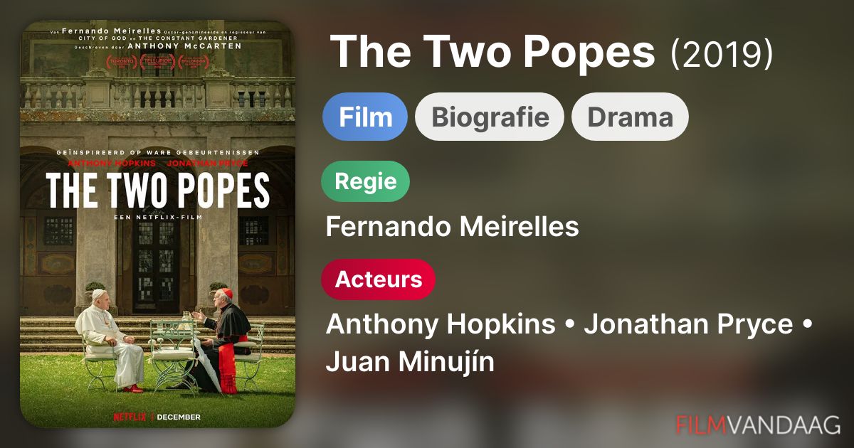The Two Popes (film, 2019) - FilmVandaag.nl