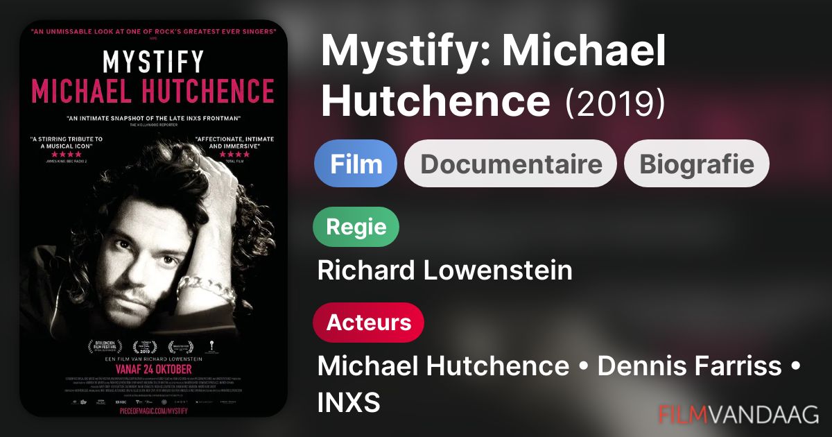 Mystify: Michael Hutchence (film, 2019) - FilmVandaag.nl