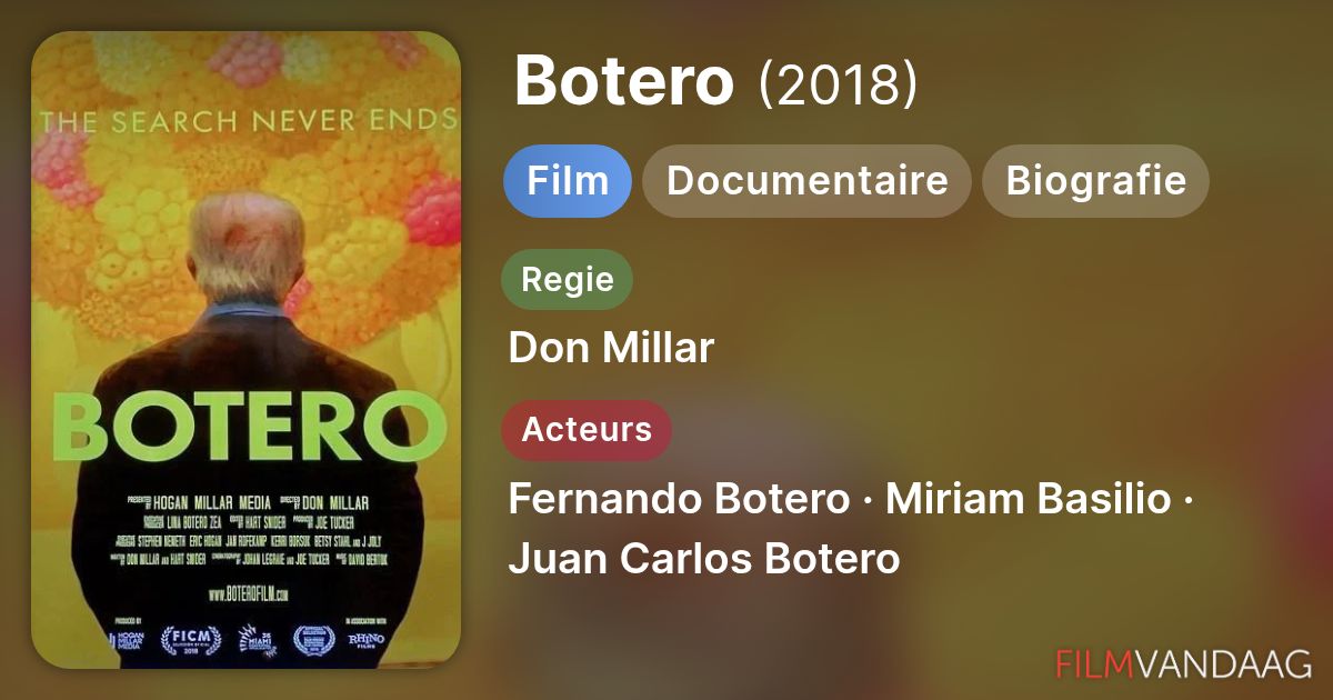 Botero (film, 2018) - FilmVandaag.nl