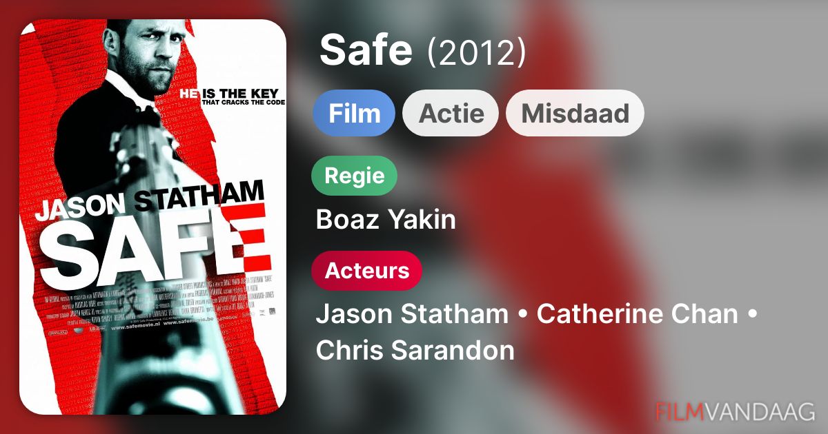 Safe (film, 2012) - FilmVandaag.nl
