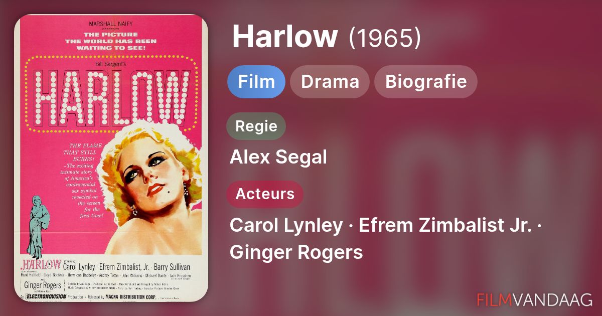 Harlow (film, 1965) - FilmVandaag.nl