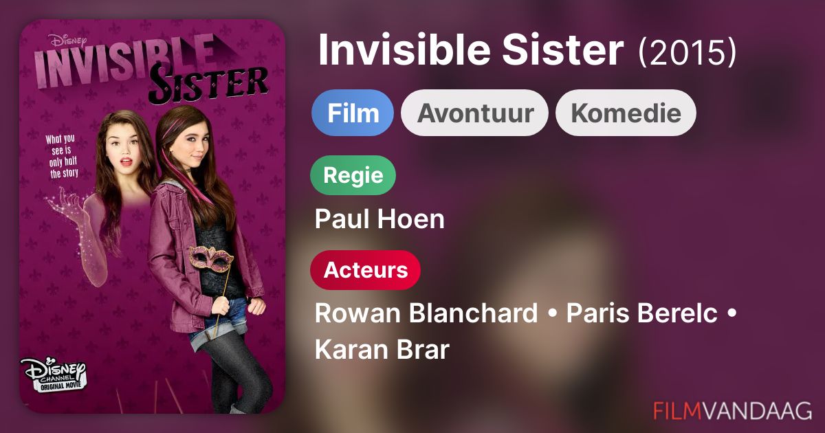 Invisible Sister (film, 2015) - FilmVandaag.nl
