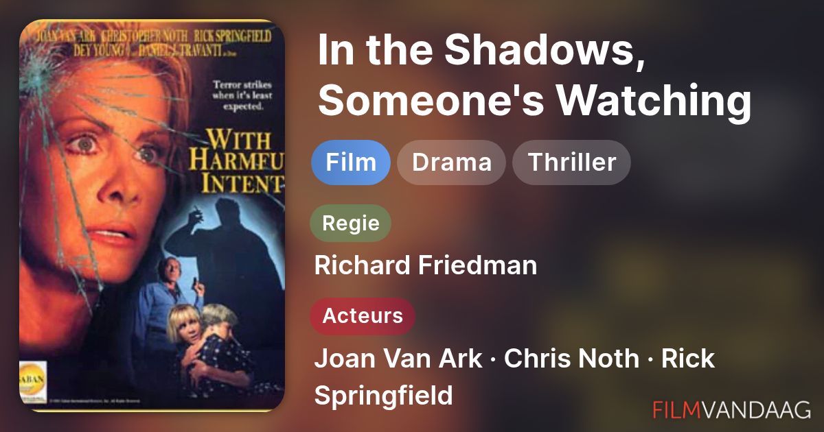 In the Shadows, Someone's Watching (film, 1993) - FilmVandaag.nl