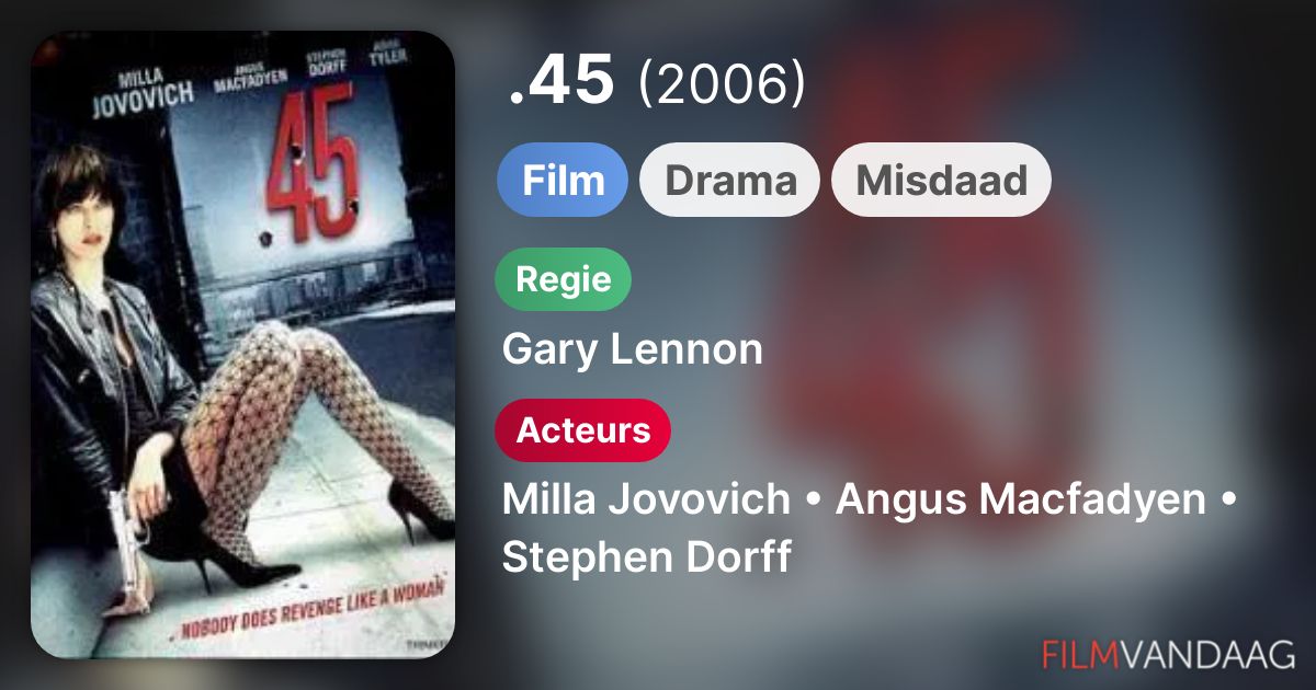.45 (film, 2006) - FilmVandaag.nl