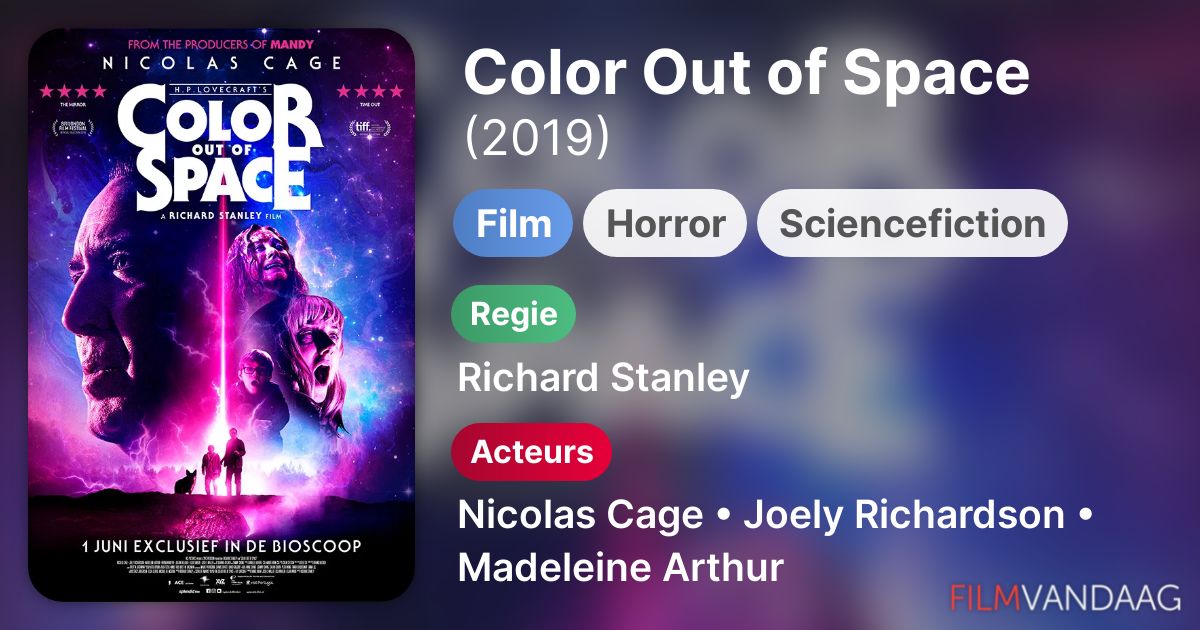Color Out of Space (film, 2019) - FilmVandaag.nl