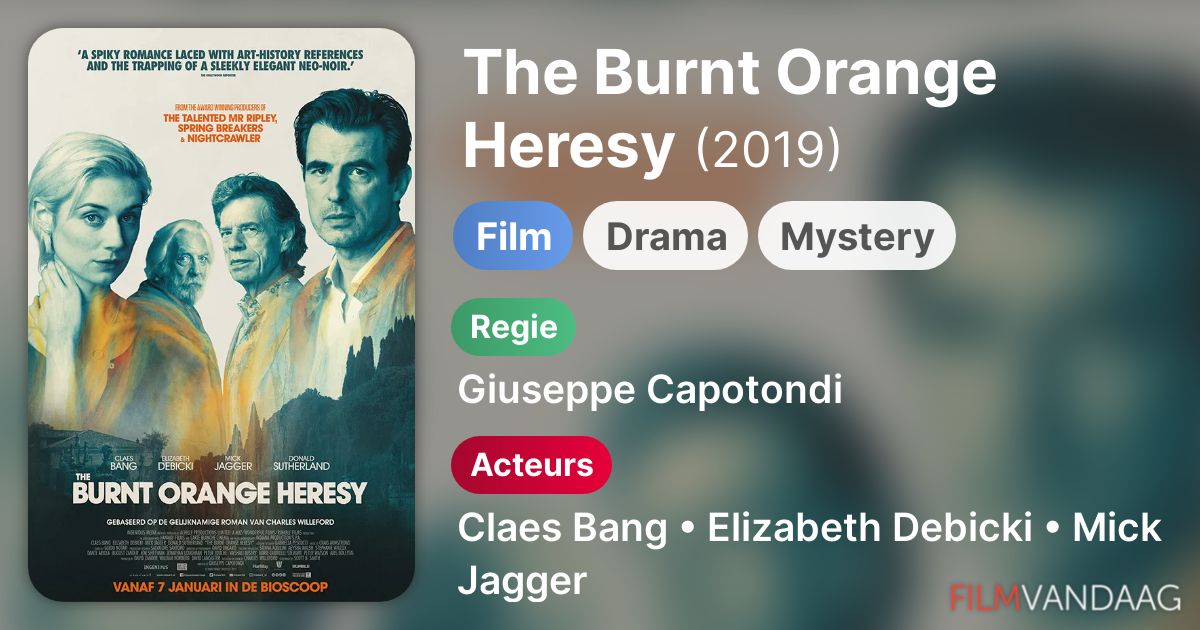 The Burnt Orange Heresy (film, 2019) - FilmVandaag.nl