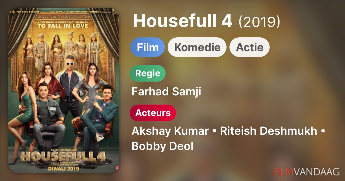 Housefull 4 (film, 2019) - FilmVandaag.nl